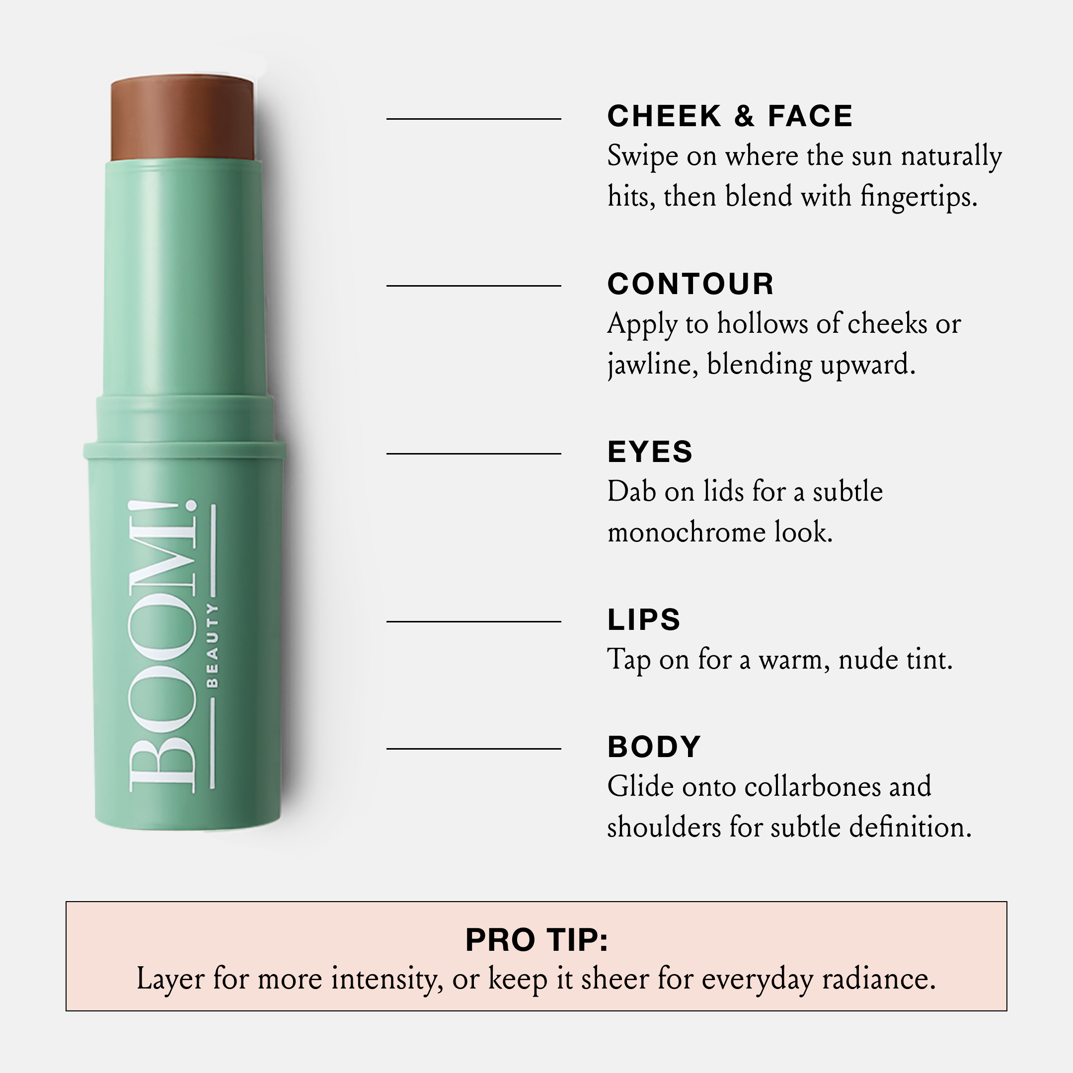 Boomstick Bronze | BOOM! Beauty by Cindy Joseph