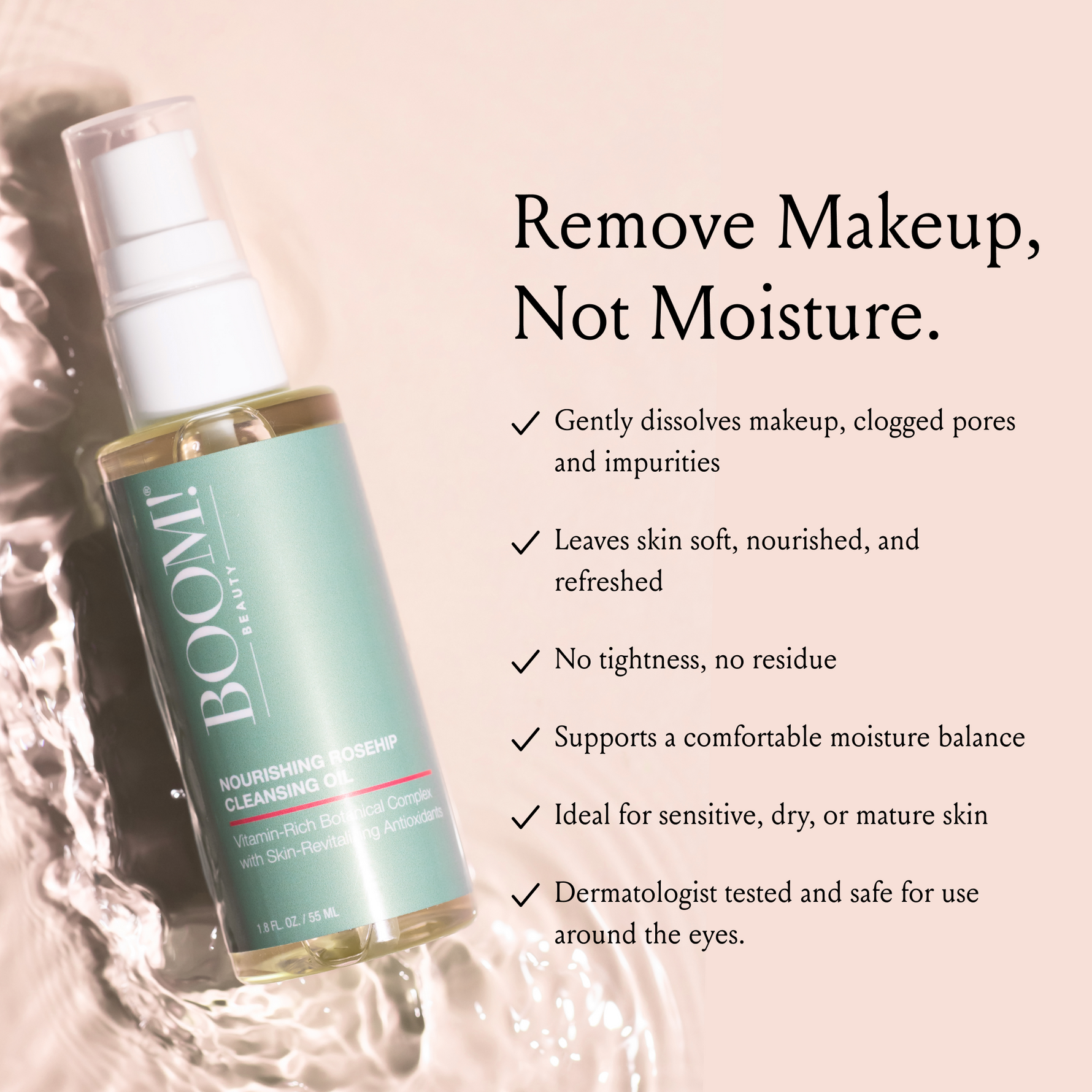 Nourishing Rosehip Cleansing Oil | BOOM! Beauty by Cindy Joseph